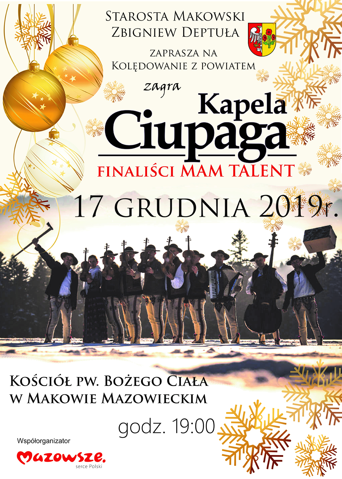 „Ciupaga” w farze, czyli kolędowanie z powiatem - makowonline.pl